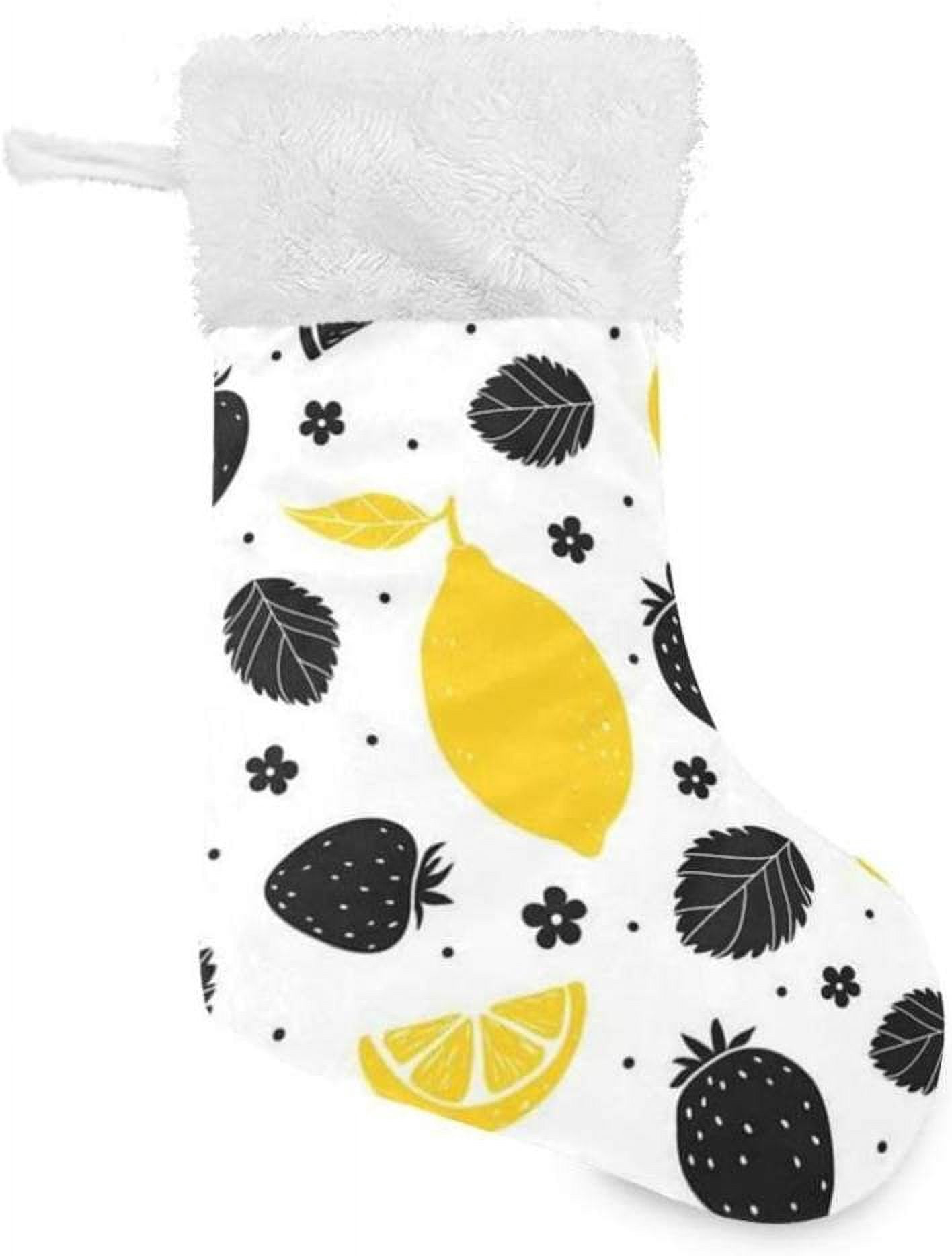 GZHJMY Strawberry Christmas Stocking, Personalized Large Candy Stocking ...