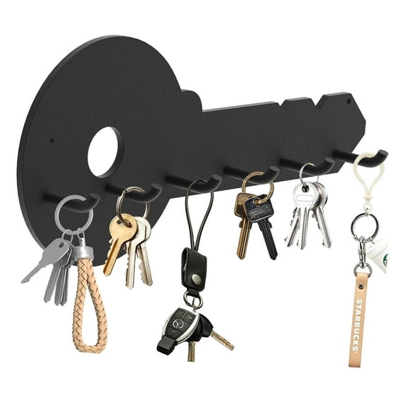GZHJMY Sturdy Metal Key Holder with 6 , Wall-Mounted Key Hanger ...