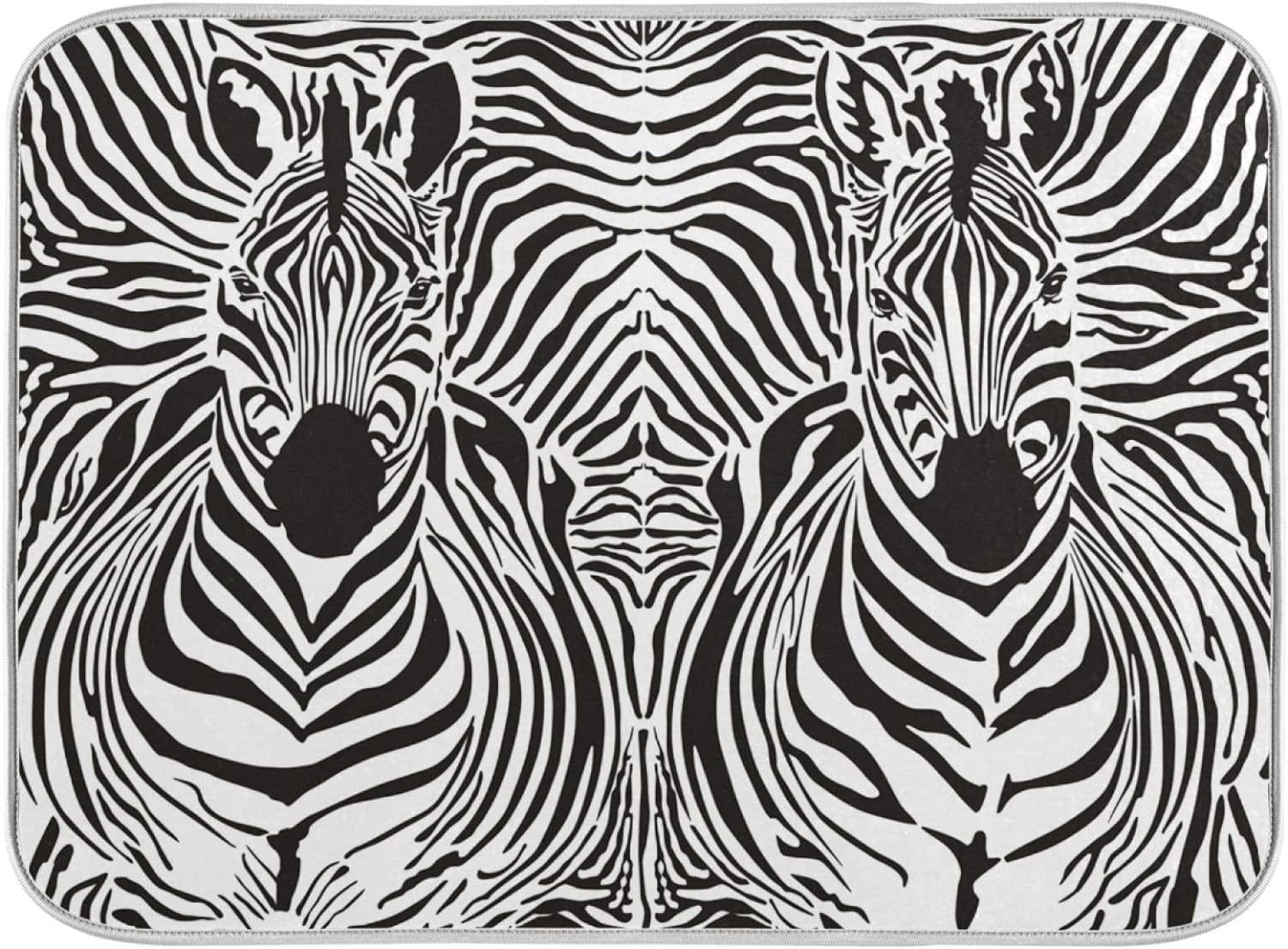 GZHJMY Stylish Black White Couple Zebras Skins Absorbent Dish Drying ...