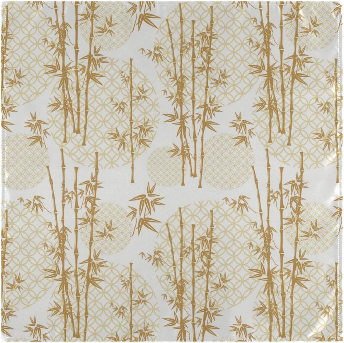 GZHJMY Stylish Japanese Bamboo Pattern Cloth Napkins, Set of 1 20 x 20 ...