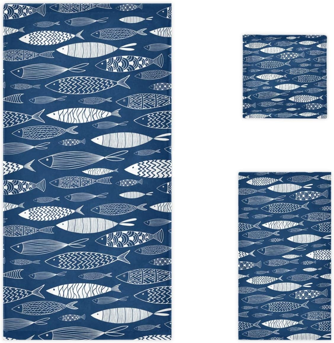 GZHJMY Stylish Realistic Underwater Shoal of Fish Soft Decorative Set ...