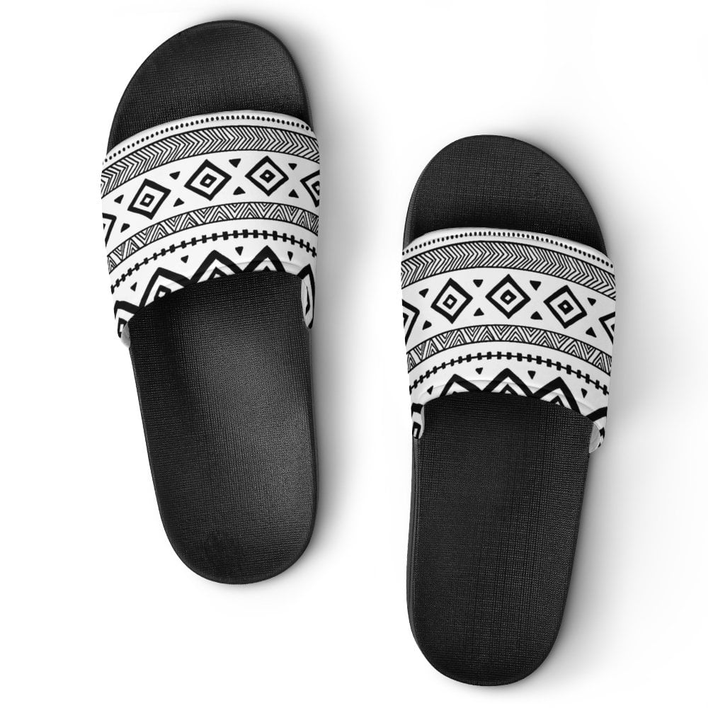 GZHJMY Stylish Slides for Women Men, Abstract Black Lines Soft Flexible ...