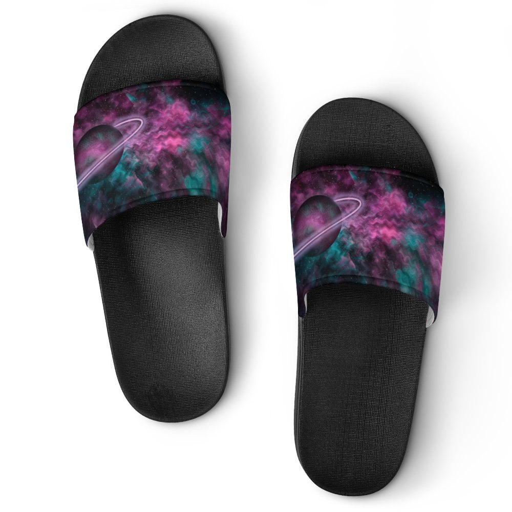 GZHJMY Stylish Slides for Women Men, Alien Planet in Outer Space Soft ...