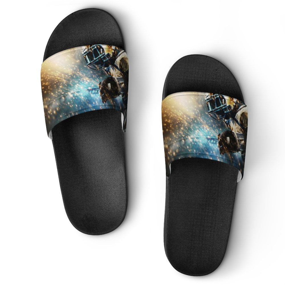 GZHJMY Stylish Slides for Women Men, American Football Sportsman ...
