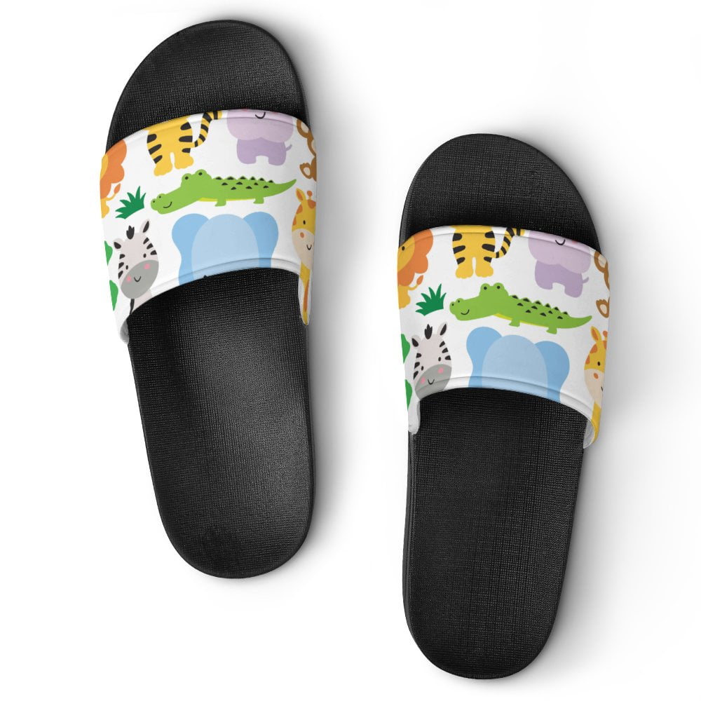 GZHJMY Stylish Slides for Women Men, Animals Including A Lion, Tiger ...