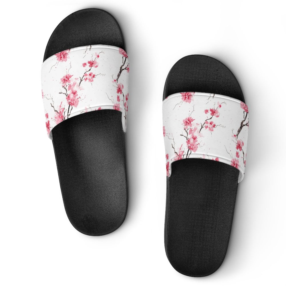 GZHJMY Stylish Slides for Women Men, Chinese Style Plum Blossom Soft ...