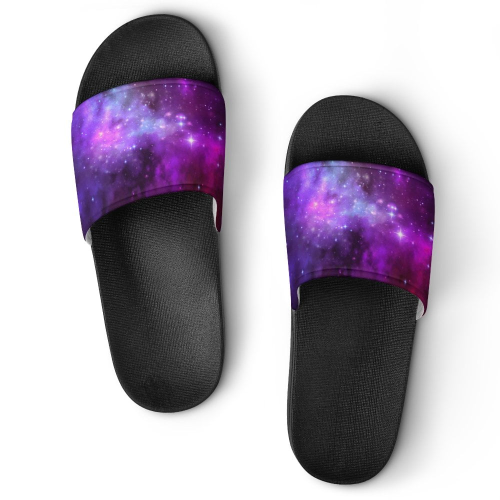 GZHJMY Stylish Slides for Women Men, Cosmic Artistic Colorful Galaxy ...
