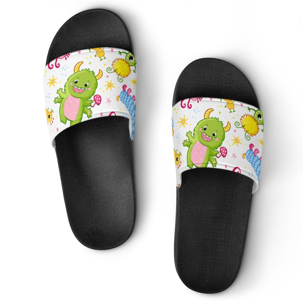 GZHJMY Stylish Slides for Women Men, Cute Funny Cartoon Alien Soft ...