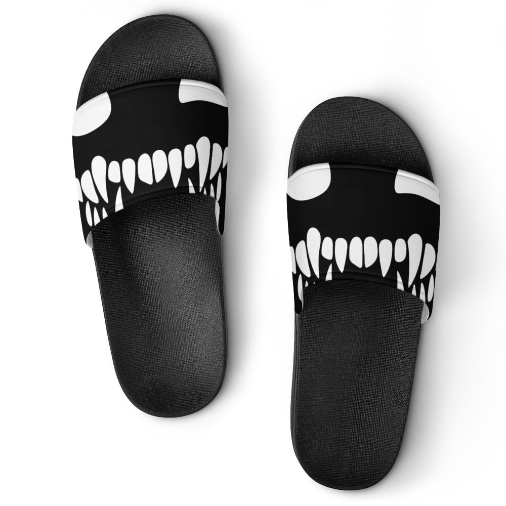 GZHJMY Stylish Slides for Women Men, Eyes and Smile of A Monster Soft ...