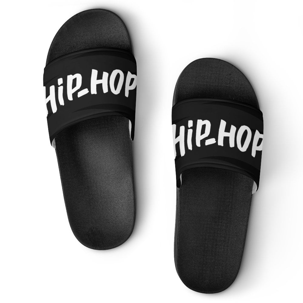 GZHJMY Stylish Slides for Women Men, Hip-hop Hand Drawn Lettering Soft ...