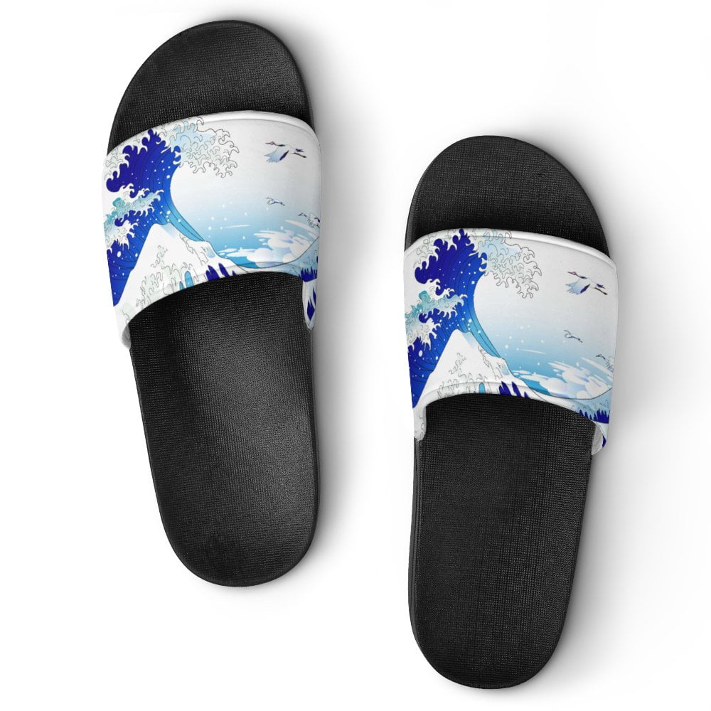 GZHJMY Stylish Slides for Women Men, Japanese Ltypical Landscape Large ...