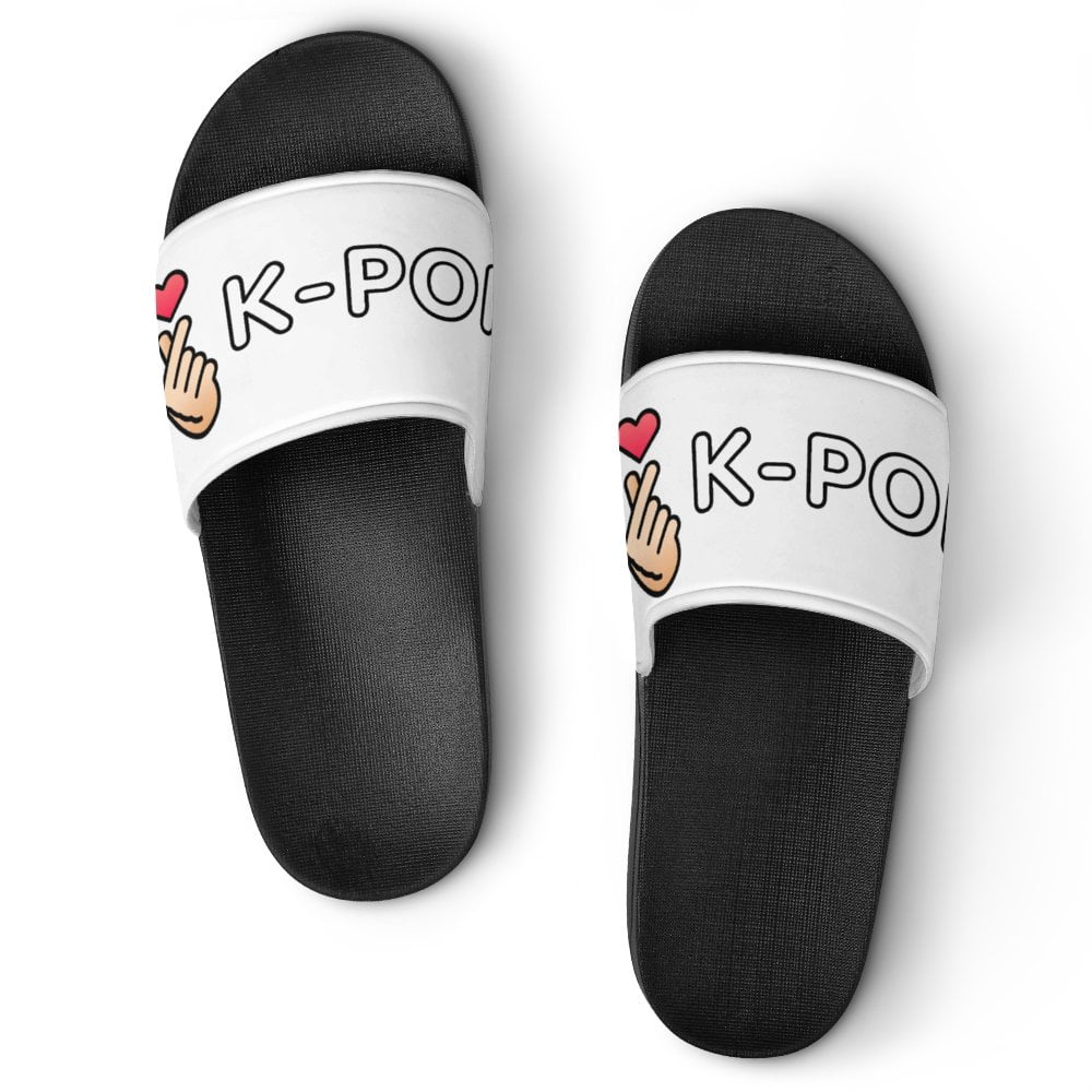GZHJMY Stylish Slides for Women Men, Korean Pop Poster Soft Flexible ...