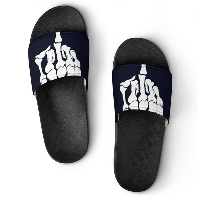 GZHJMY Stylish Slides for Women Men, Skeleton Hand Funny Soft Flexible ...