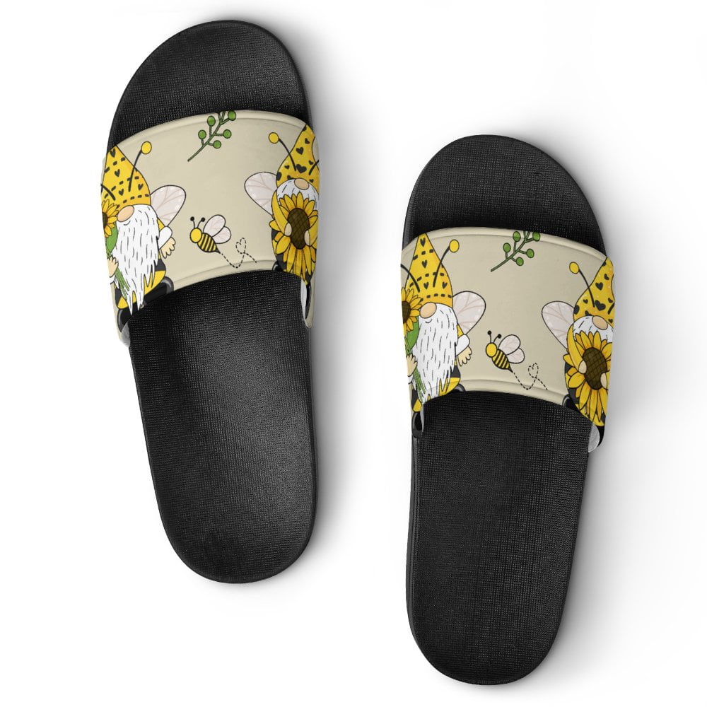 GZHJMY Stylish Slides for Women Men, Sunflower Gnome Spring Soft ...