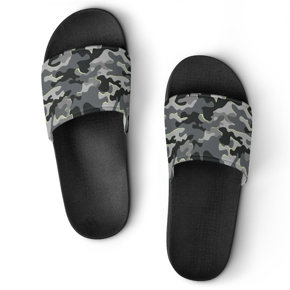 GZHJMY Stylish Slides for Women Men, Texture Military Camouflage Soft ...