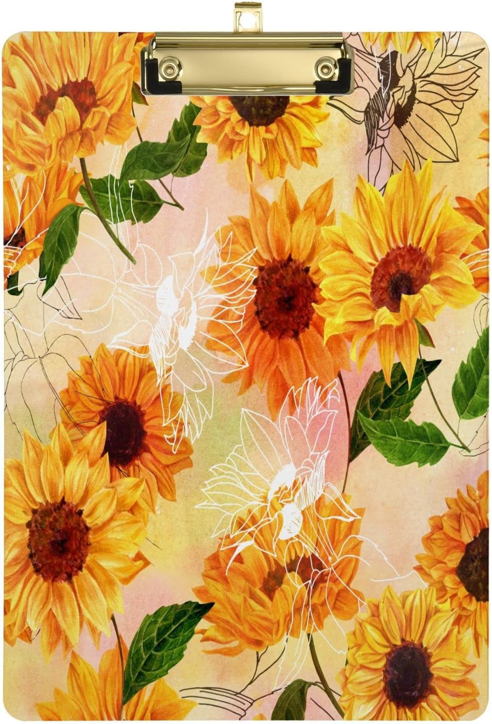 GZHJMY Sumflowers Envelope Acrylic Clipboard, A Right Hand Assistant ...