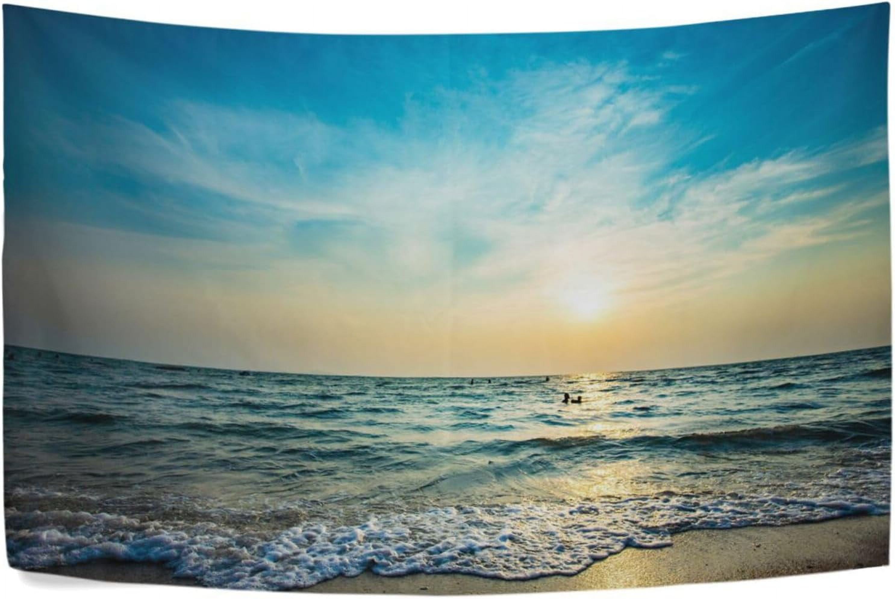 GZHJMY Summer Beach Tapestry Aesthetic Tapestry for Bedroom Colorful ...