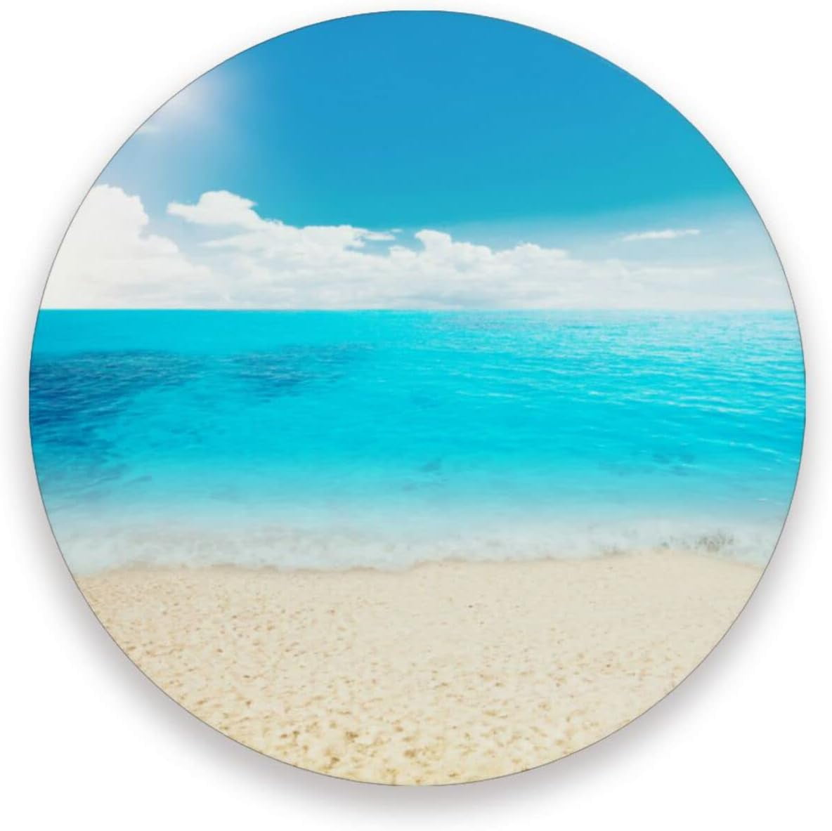 GZHJMY Summer Island Beach Coasters for Drinks Set of 4, Absorbent ...