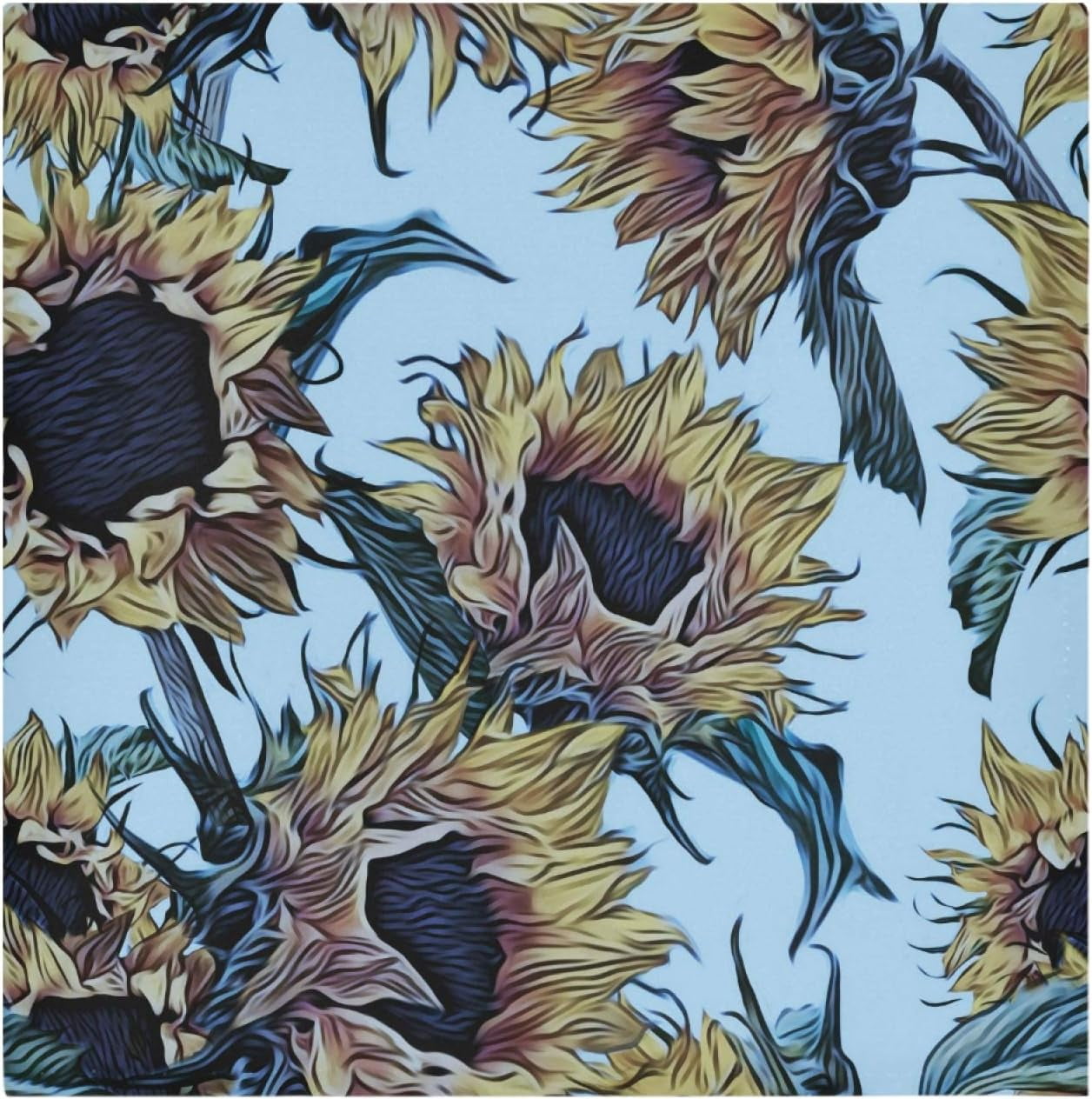 GZHJMY Sunflower Cloth Dinner Napkins Everyday Use 20" × 20" Home Decor ...