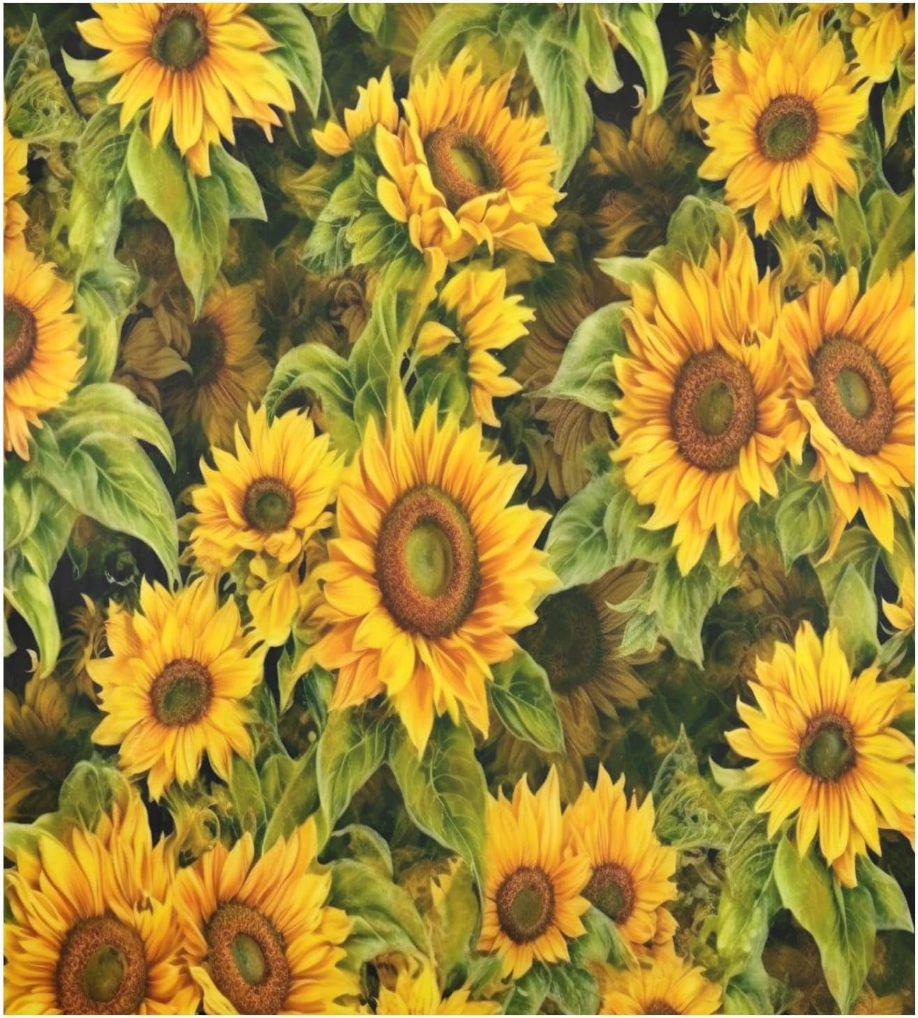 GZHJMY Sunflowers Magnetic Dishwasher Sticker,Kitchen Magnetic Cover ...