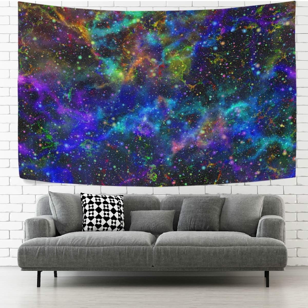 GZHJMY Tapestry Abstract Colorful Nebula Starry Sky Galaxy Tapestry ...