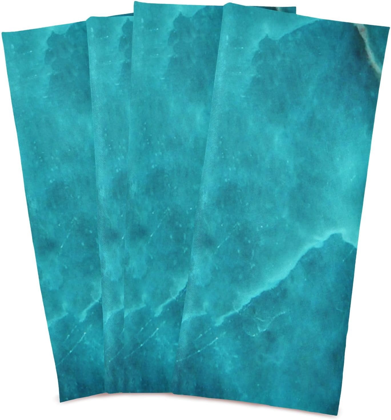 GZHJMY Teal Green Marble Texture Kitchen Towel, Dish Towels Quick ...