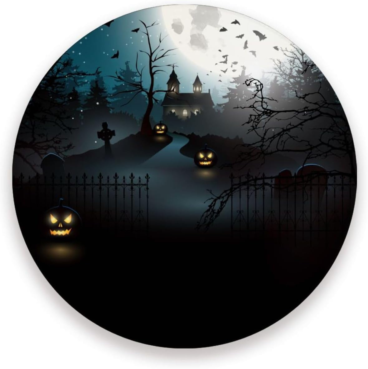 GZHJMY Terrible Cemetery Coasters for Drinks Set of 4, Absorbent ...