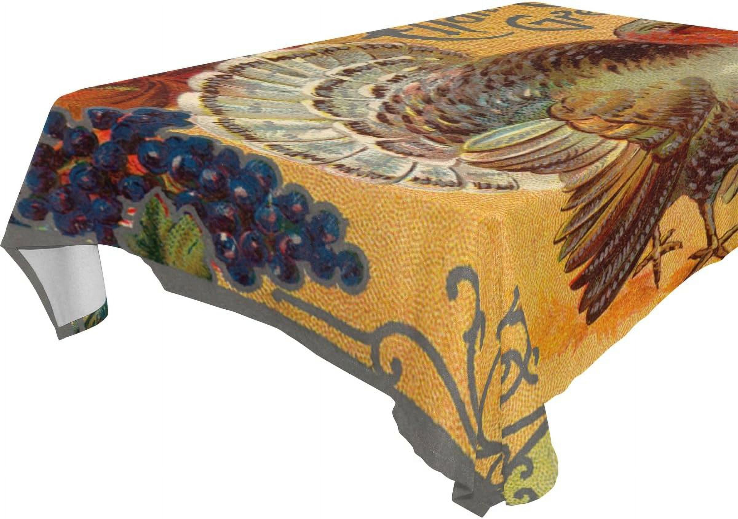 GZHJMY Thanksgiving Harvest Holiday Square Tablecloth 54"(W) x 54"(L ...