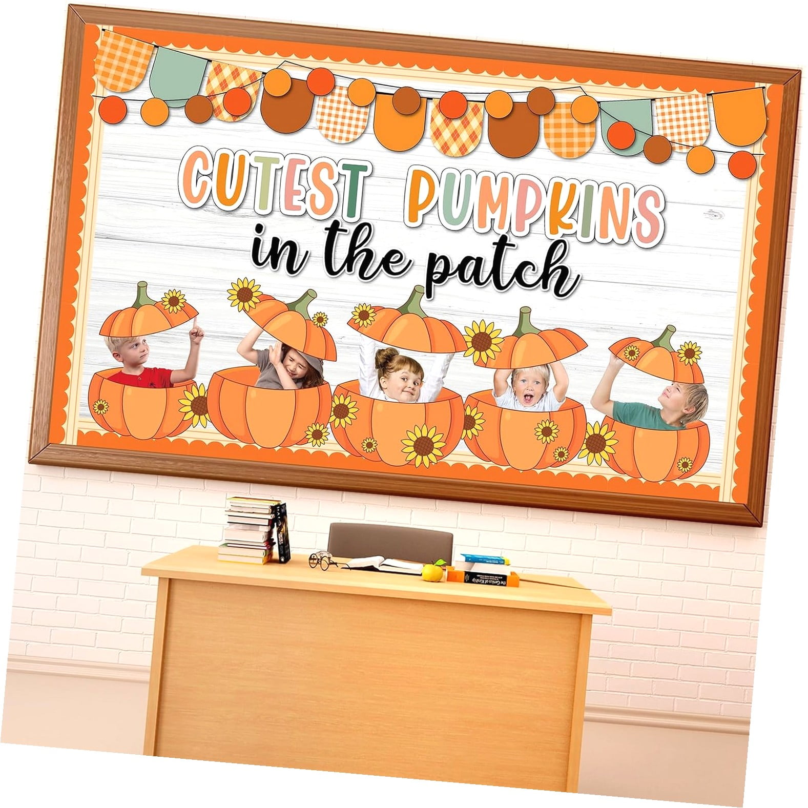 GZHJMY Thanksgiving Pumpkin Bulletin Decorations Set Fall Paper Cutout ...