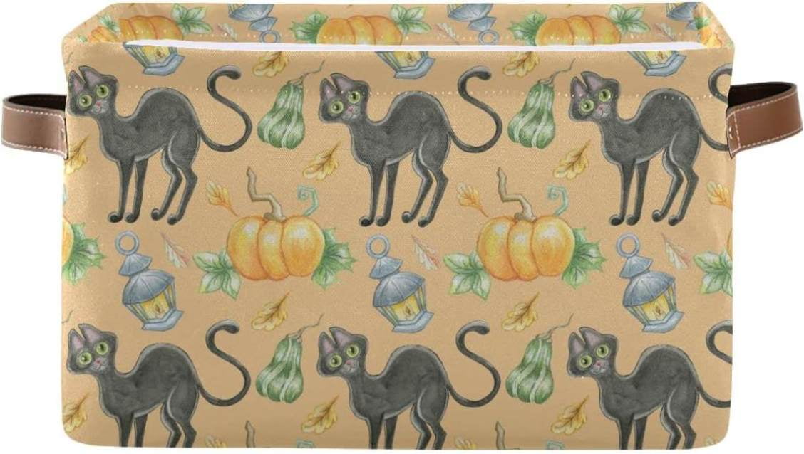 GZHJMY Thanksgiving Pumpkin Rectangular Storage Bin, Collapsible Toy ...