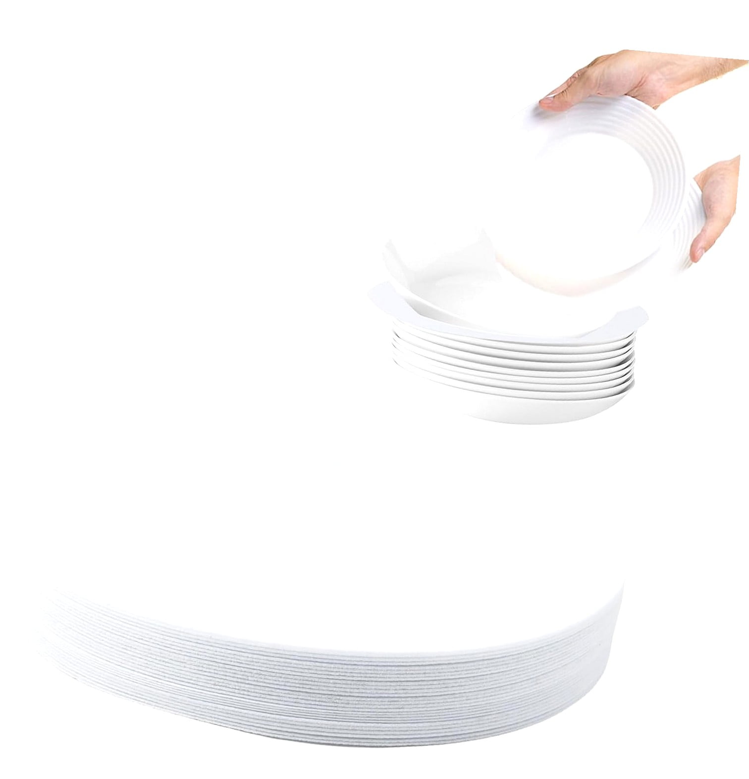 GZHJMY Thick Felt Plate Dividers for Stacking, Set of 50 Round Soft ...
