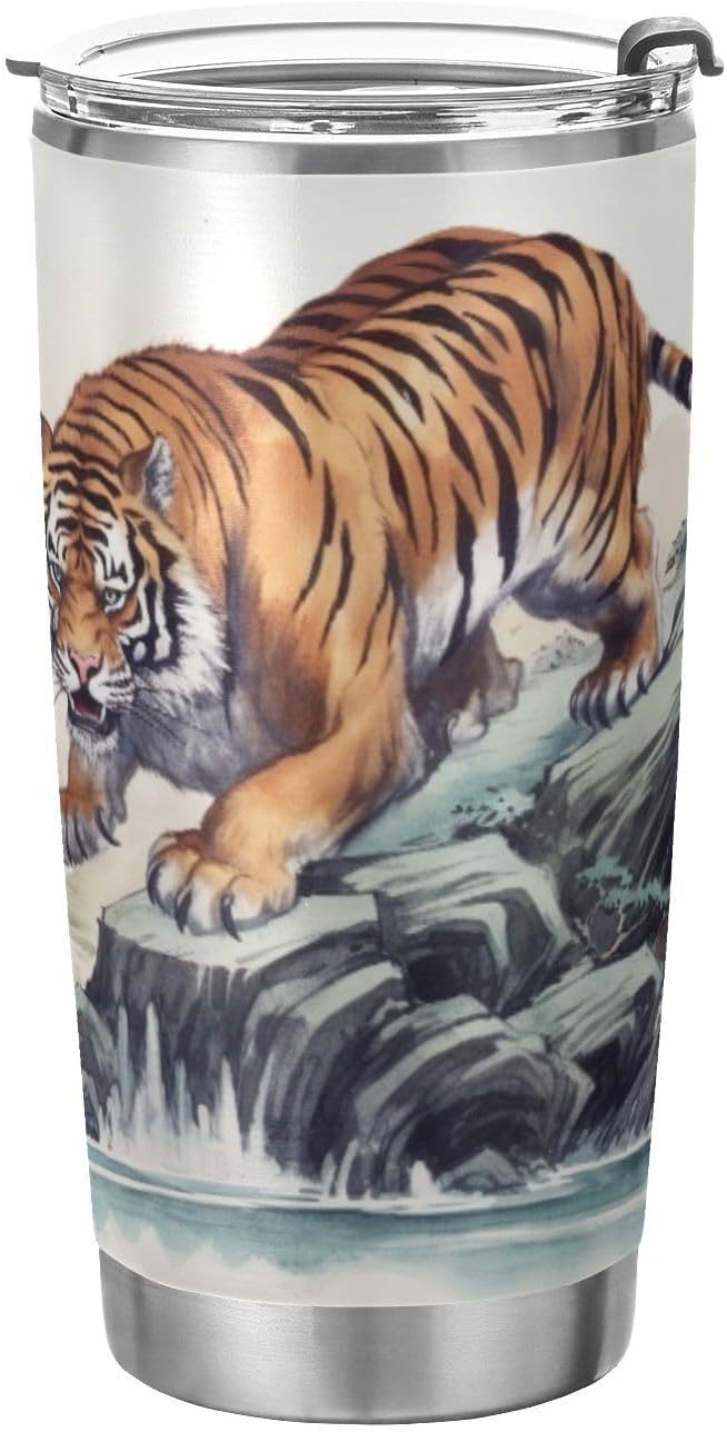 GZHJMY Tiger Tumbler Stainless Steel Double Wall Vacuum Reusable ...