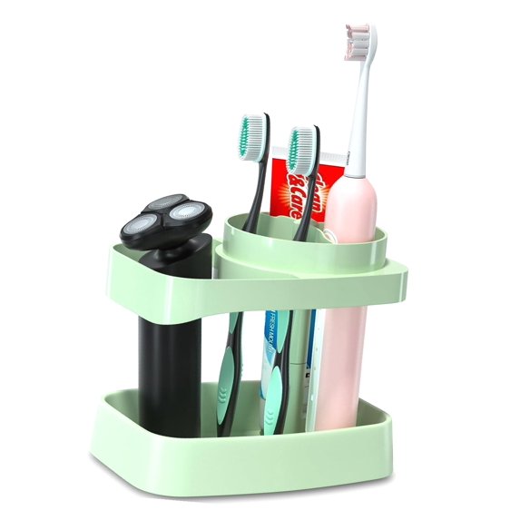 GZHJMY Toothbrush Holders for Bathrooms, 4 Slots with Drainage and ...