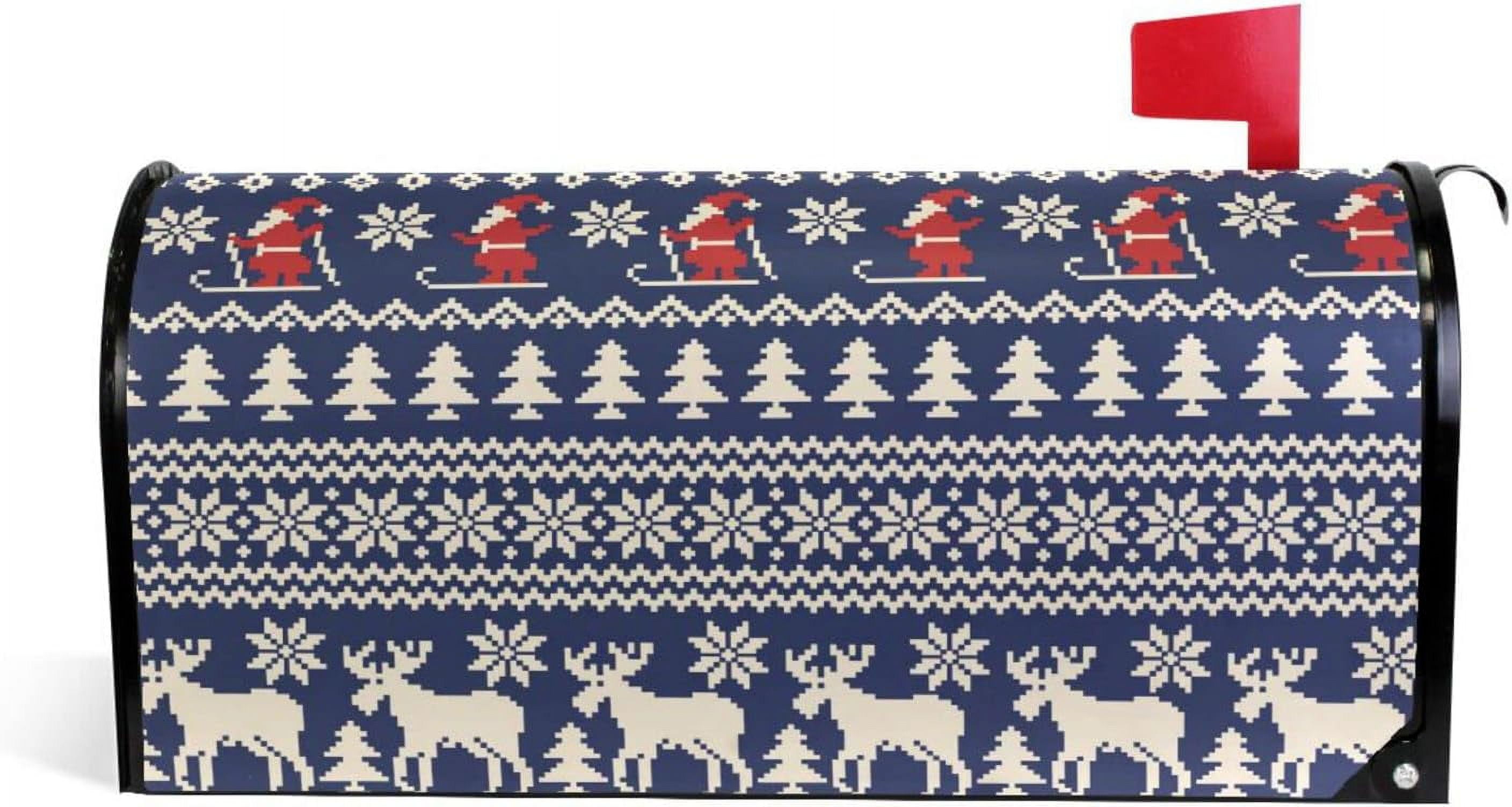 GZHJMY Traditional Nordic Christmas Deers Magnetic Mailbox Cover Large ...