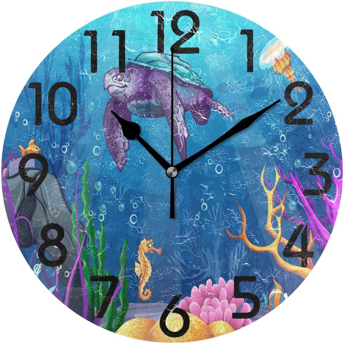 GZHJMY Trendy Beautiful Underwater World Sea Turtle Fish Coral Print ...