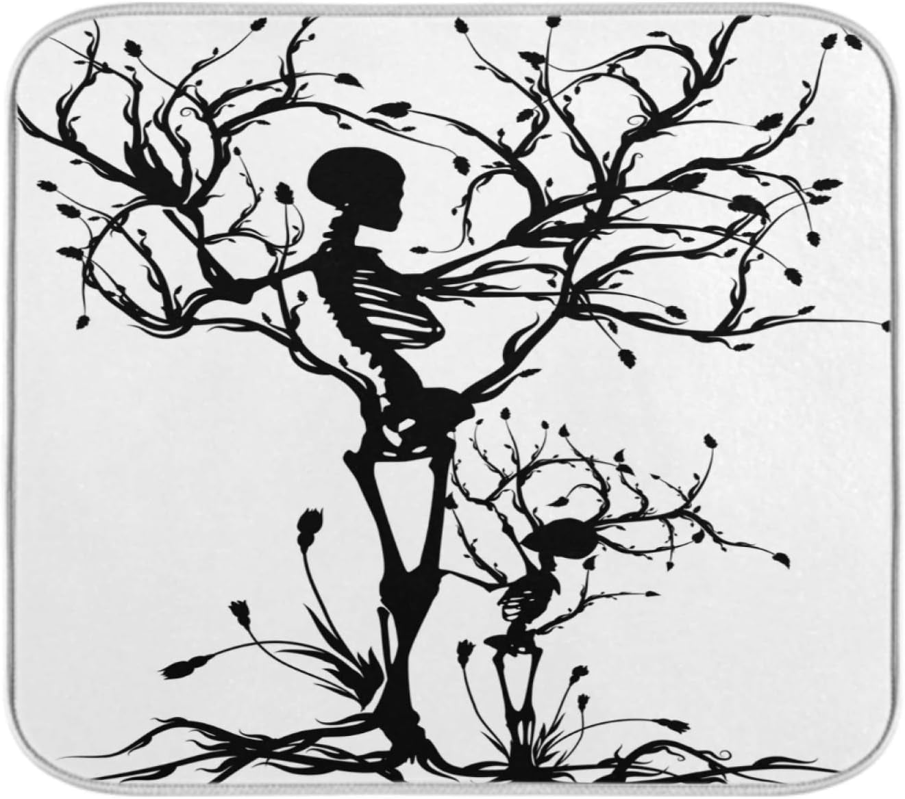 GZHJMY Trendy Skulls Skeleton Withered Tree 16 x 18 Inches Absorbent ...
