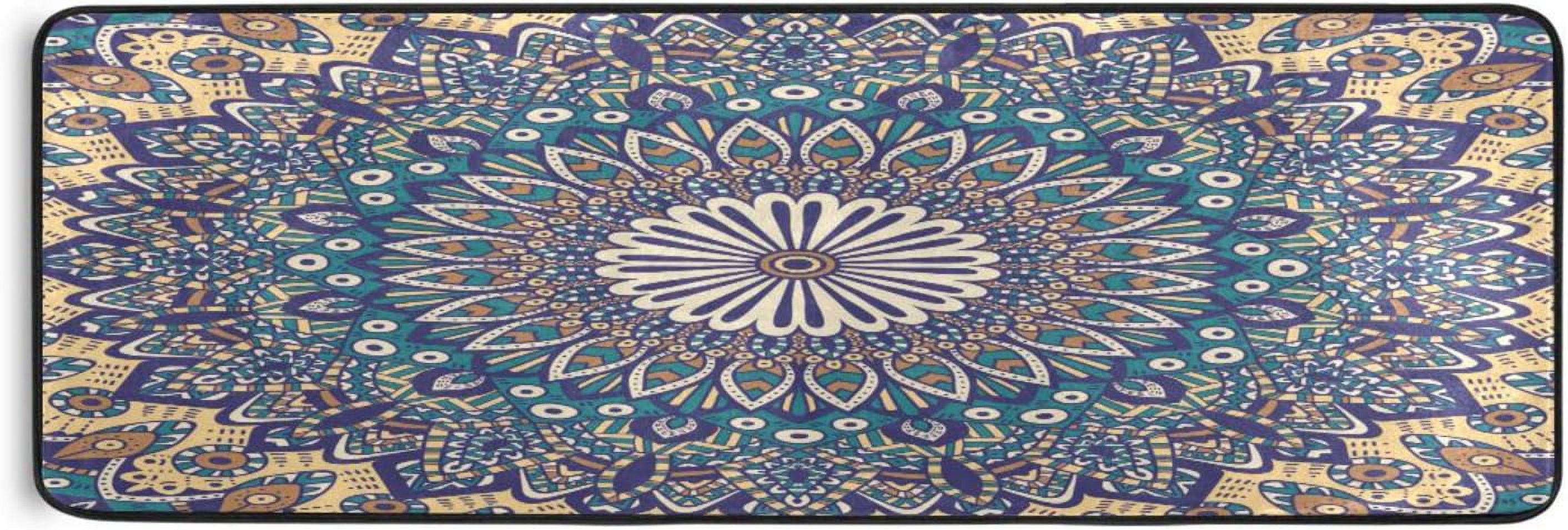 GZHJMY Tribal Mandala Area Rug - 2' x 6' Washable Runner Rugs with ...