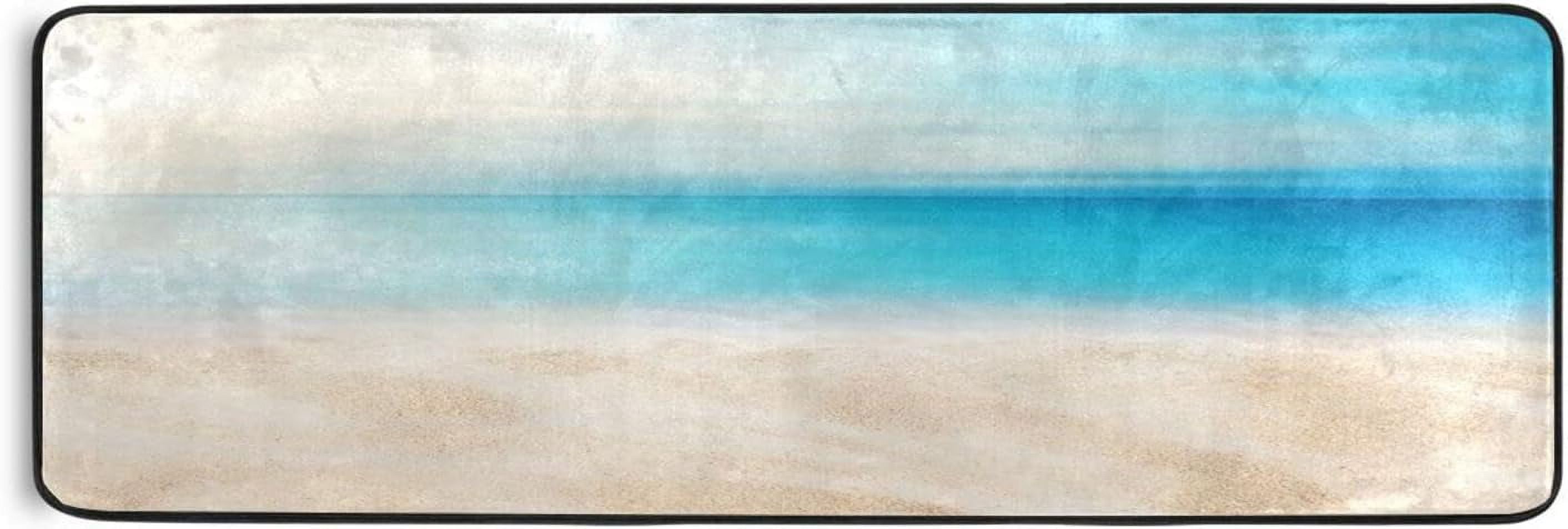 GZHJMY Tropical Beach Area Rug - 2' x 6' Washable Runner Rugs with ...