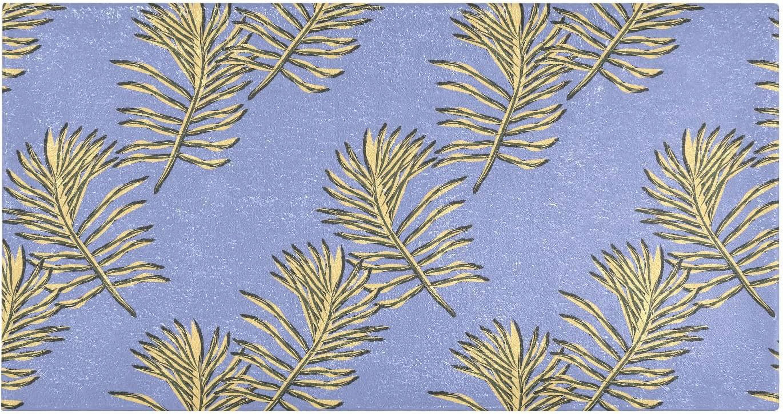 GZHJMY Tropical Leaf Bathroom Rugs Floor Mats Non-Slip Soft Absorbent ...