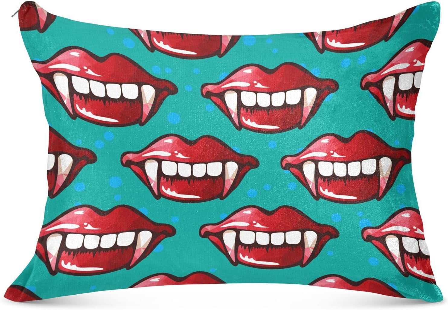 GZHJMY Vampire with Fangs Pillowcase Plush Pillowcase for Hair and Skin ...
