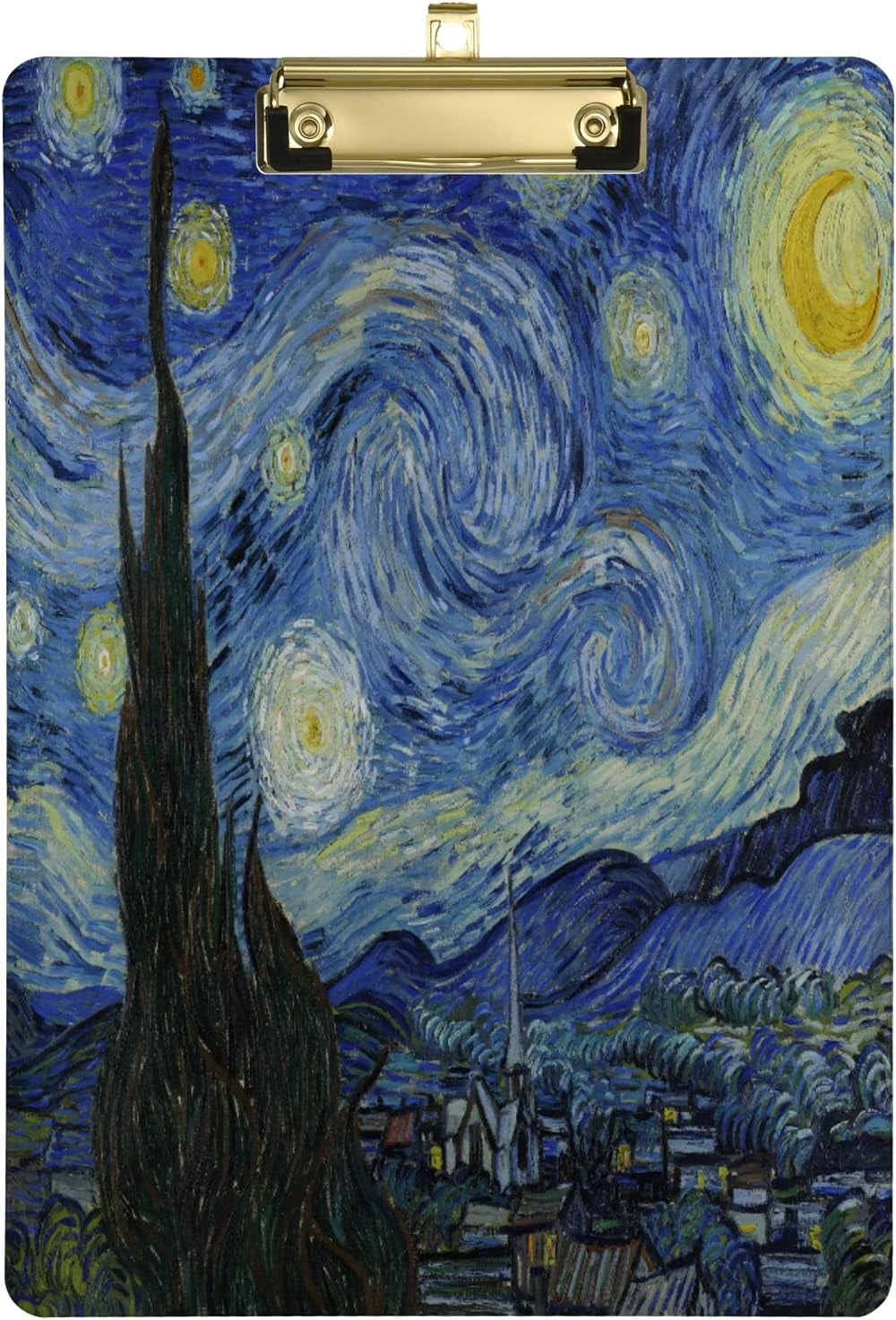 GZHJMY Van Gogh Starry Night Acrylic Clipboard Letter Size 9" x 12.5 ...