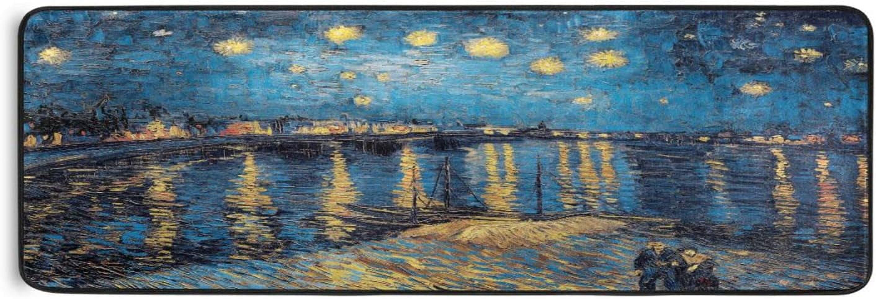 GZHJMY Van Gogh Starry Night Area Rug - 2' x 6' Washable Runner Rugs ...