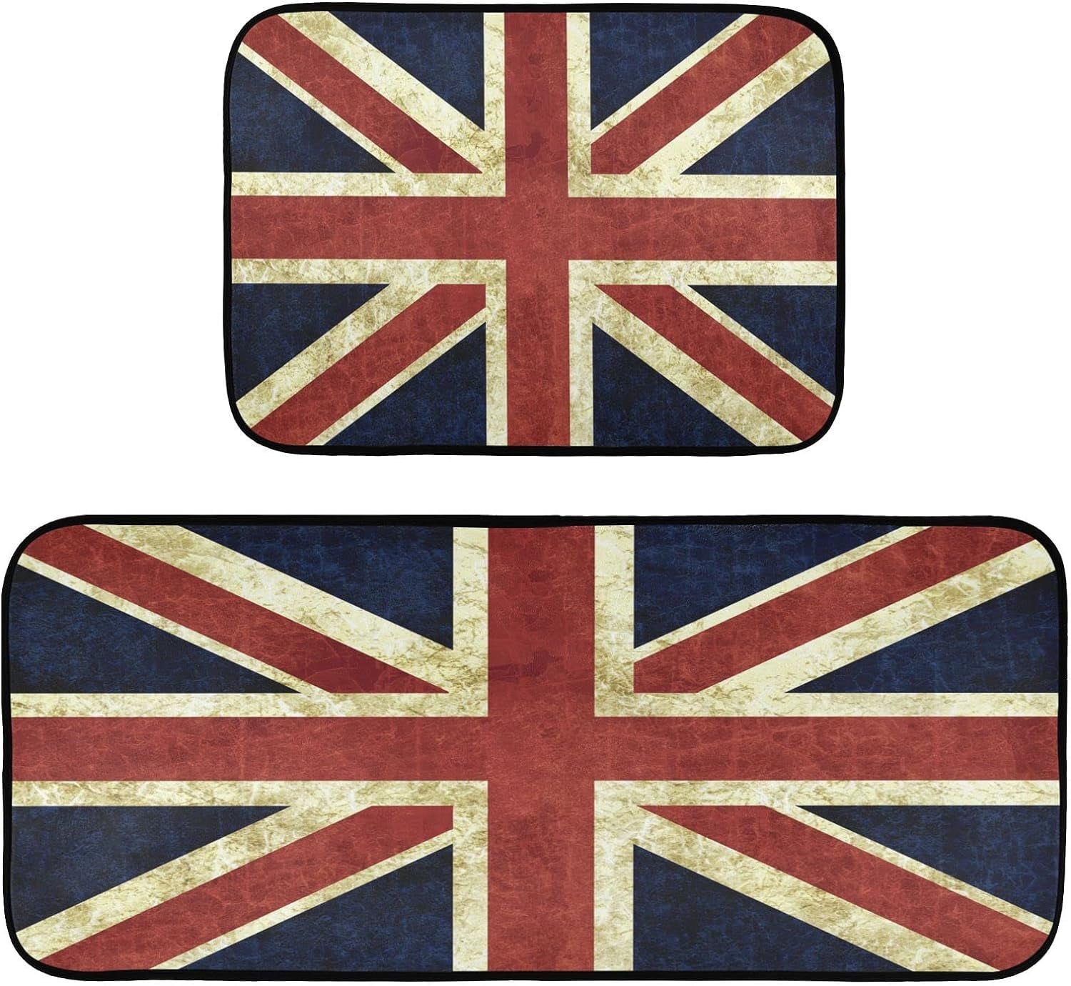 GZHJMY Vintage UK Flag Anti Fatigue Mats for Kitchen Floor,Set of 2 Non ...
