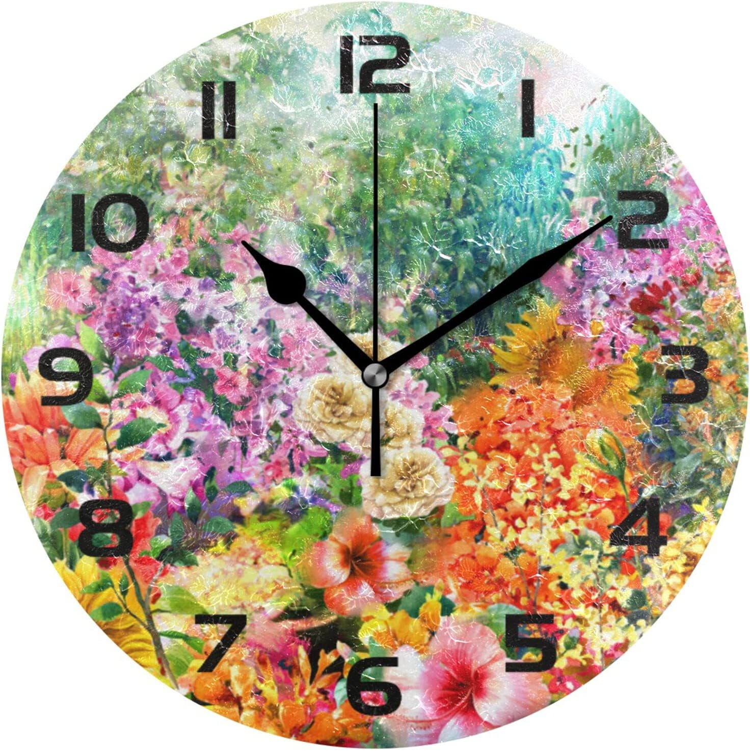GZHJMY Wall Clocks Decorative Bedroom Silent Kitchen Living Room ...