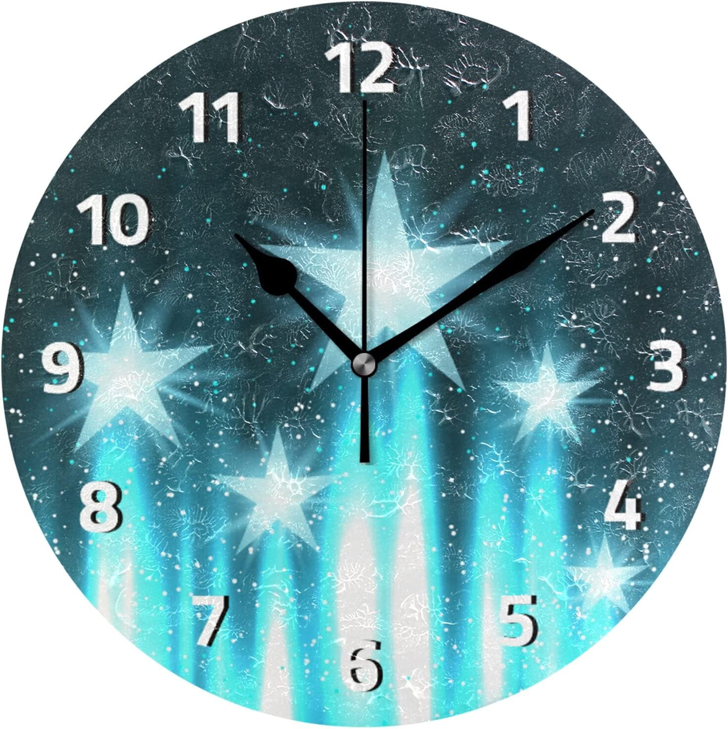GZHJMY Wall Clocks Decorative Bedroom Silent Kitchen Living Room ...