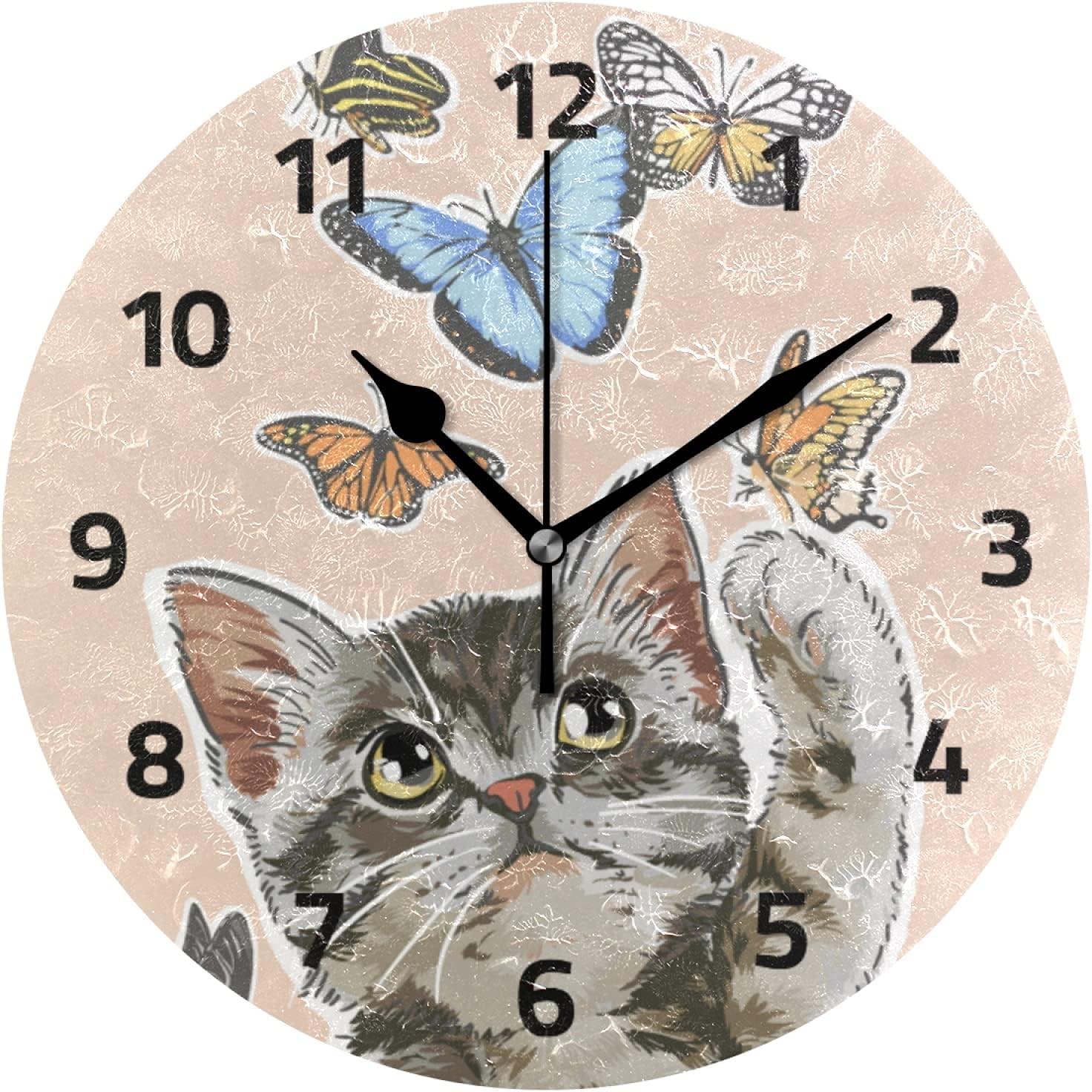 GZHJMY Wall Clocks Decorative Bedroom Silent Kitchen Living Room ...
