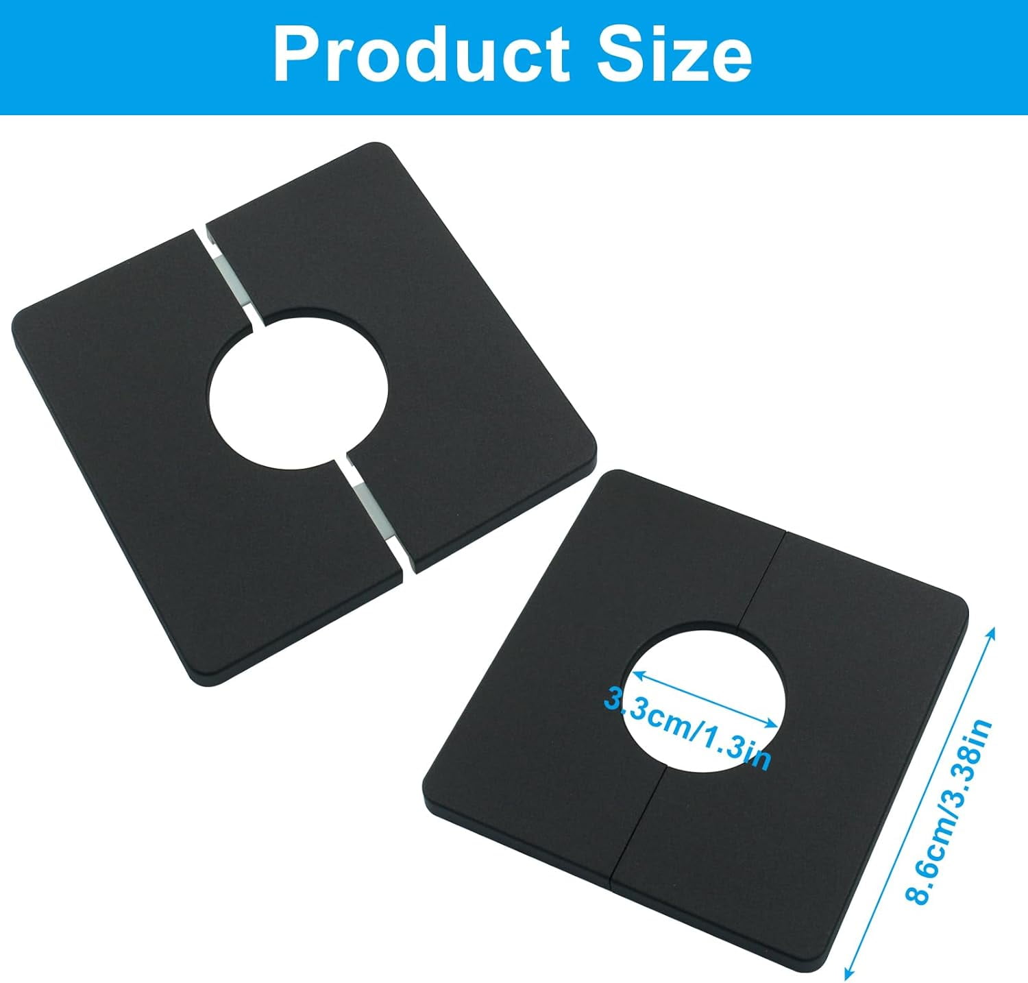 GZHJMY Wall Split Flange 51mm Diameter Hole Wall-mounted Water Pipe ...