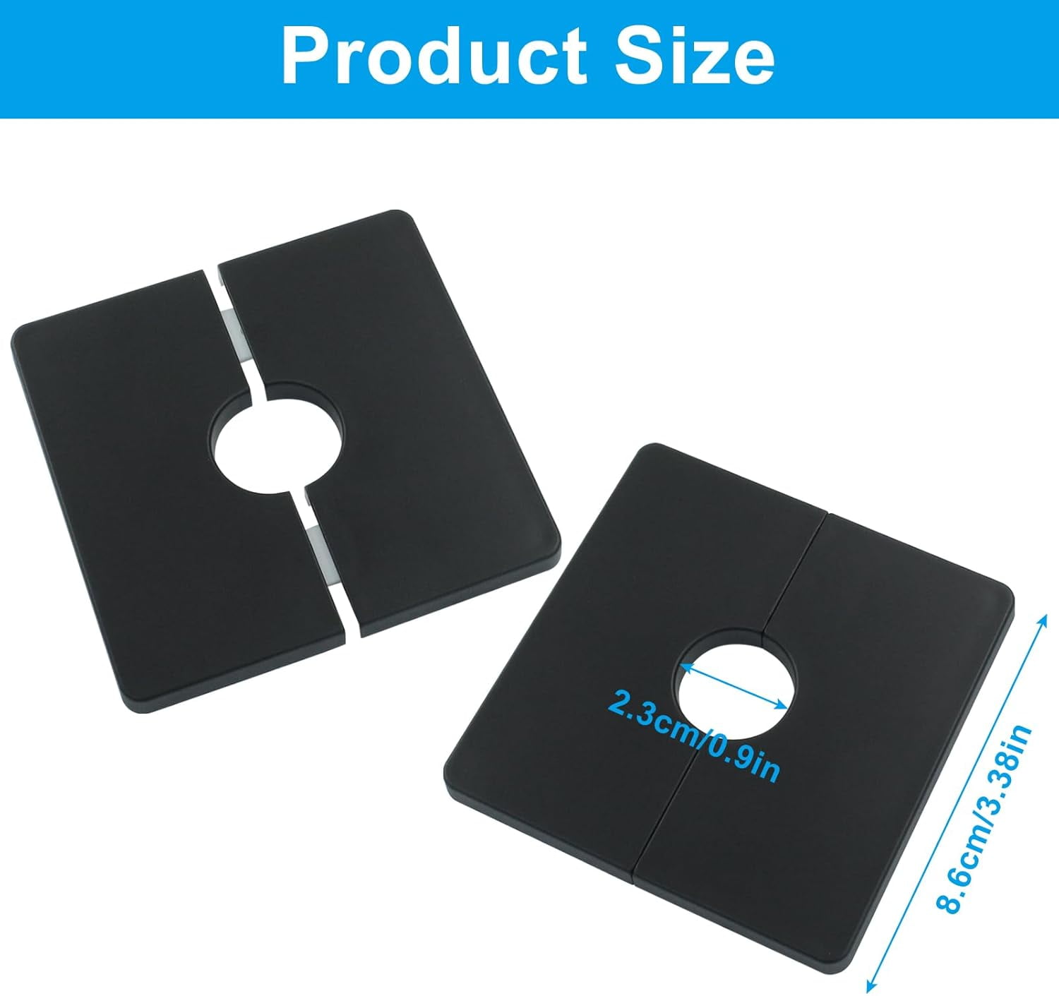 GZHJMY Wall Split Flange 51mm Diameter Hole Wall-mounted Water Pipe ...