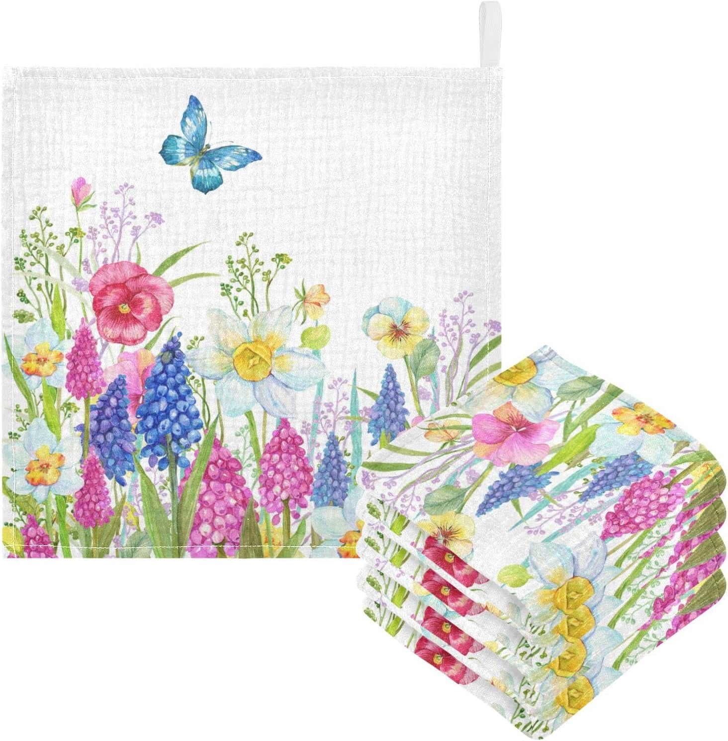 GZHJMY Washcloths Set Bathroom Kitchen Wash Cloths Face Towels Wipes ...