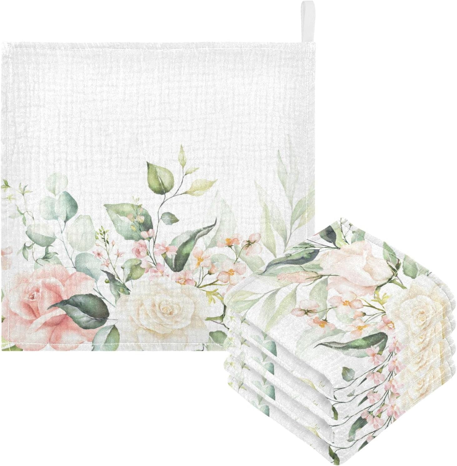 GZHJMY Washcloths Set Bathroom Kitchen Wash Cloths Face Towels Wipes ...